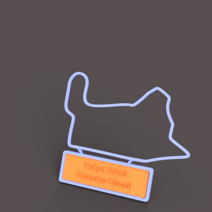 3D Printable 25 Race Track Displays by Dsk