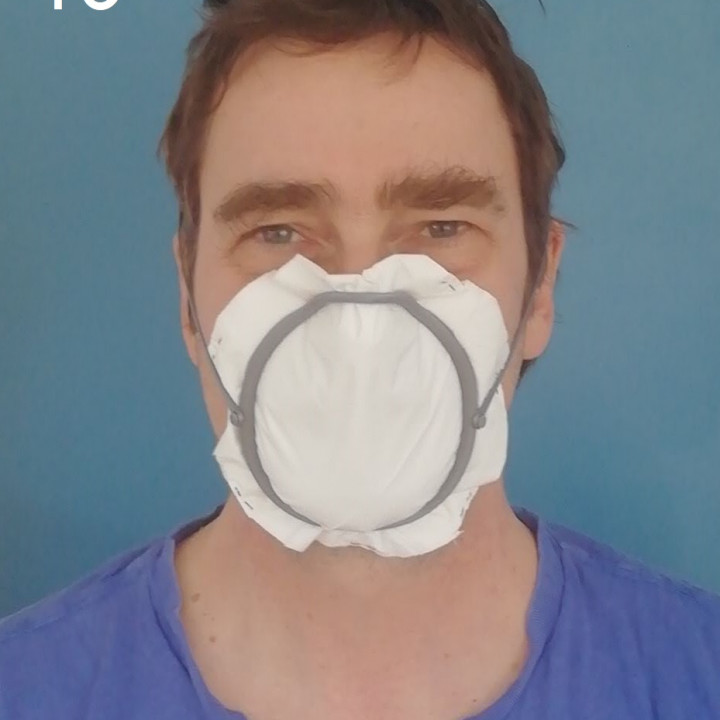 3D Printable Quick and Easy Coronavirus Mask Respirator by Ben Harker