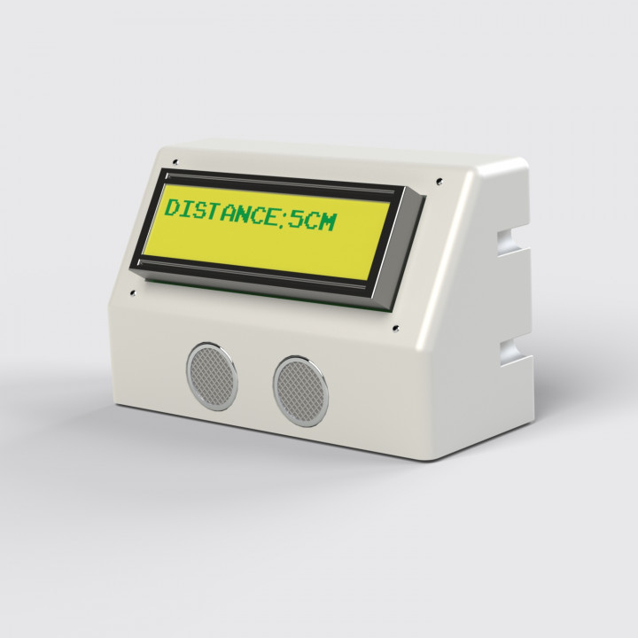 3D Printable DIY Distance Meter. Arduino, Ultrasonic range finder, LCD ...
