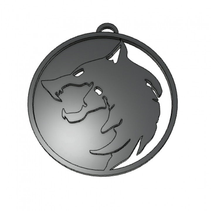 3D Printable Witcher Necklace and Pedant, The Witcher, Witcher Wolf ...