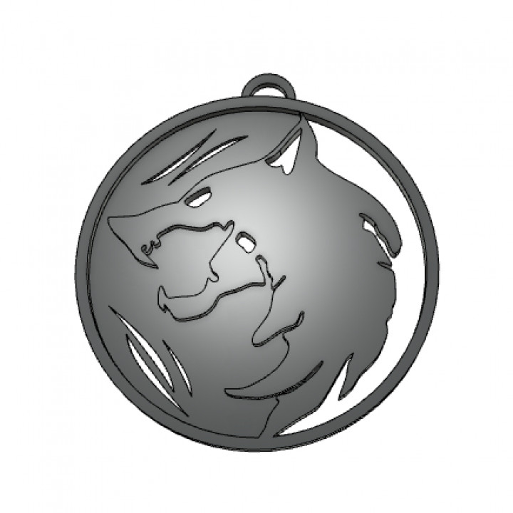 3D Printable Witcher Necklace and Pedant, The Witcher, Witcher Wolf ...