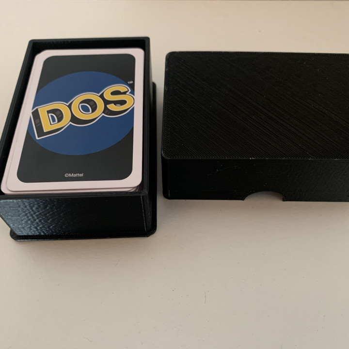 3D Printable Uno and DOS card box by Alessandro Catoni