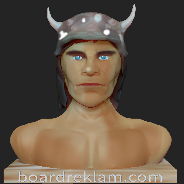 3D Printable conan bust by Yigitman