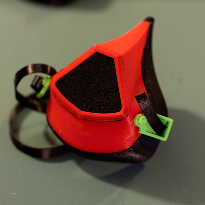3D Printable 100% 3D Printed COVID Mask by Brett Turnage