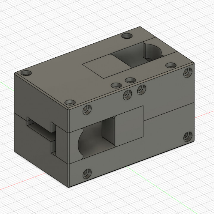 3D Printable Dual Axis 2 DOF servo case (MG90s) by Hooram Nam