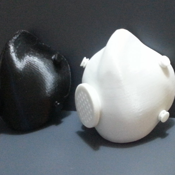 3D Printable Functional gas mask V2 by makenostop