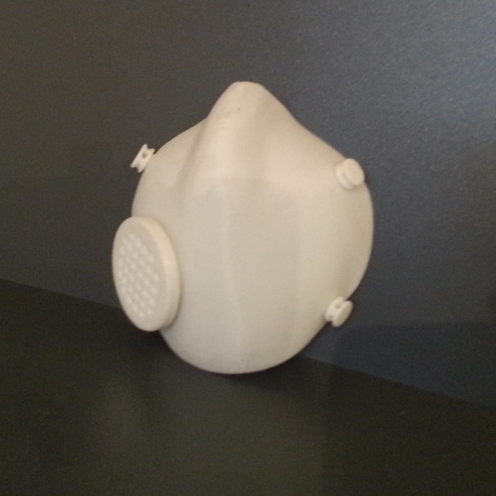 3D Printable Functional gas mask V2 by makenostop