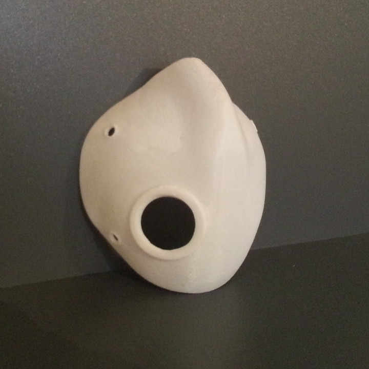 3D Printable Functional gas mask V2 by makenostop