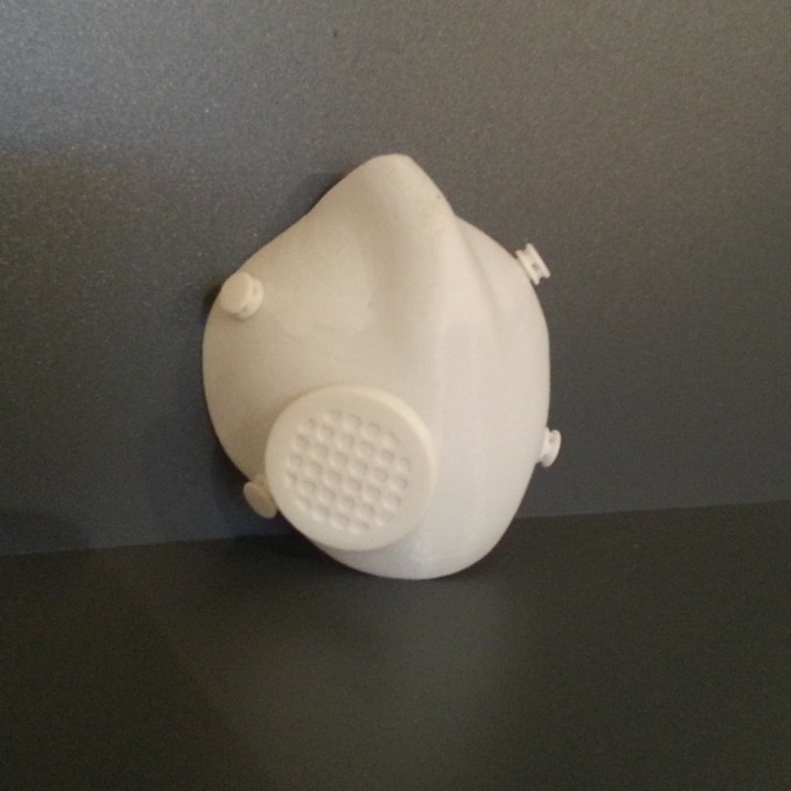 3D Printable Functional gas mask V2 by makenostop