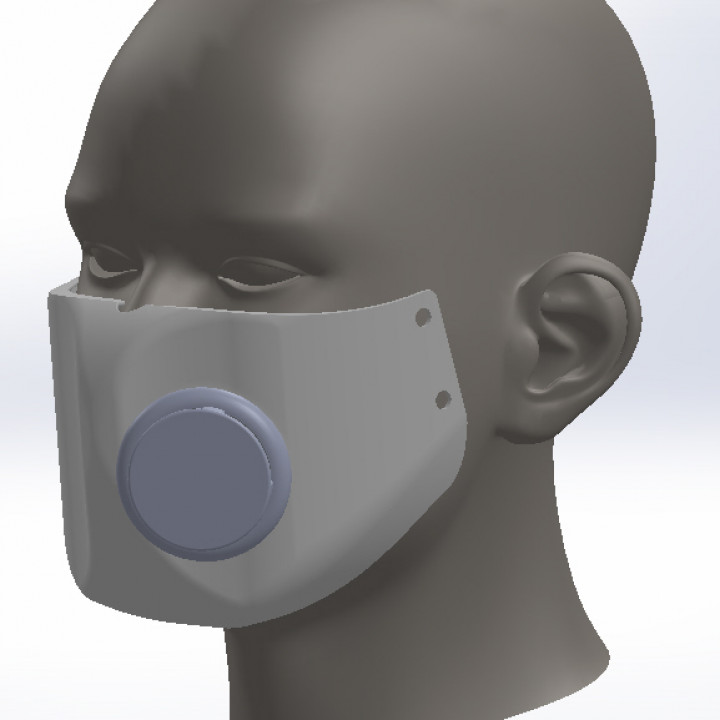 3D Printable MEDICAL MASK - CORONA VIRUS by Mohammad Naman Slman