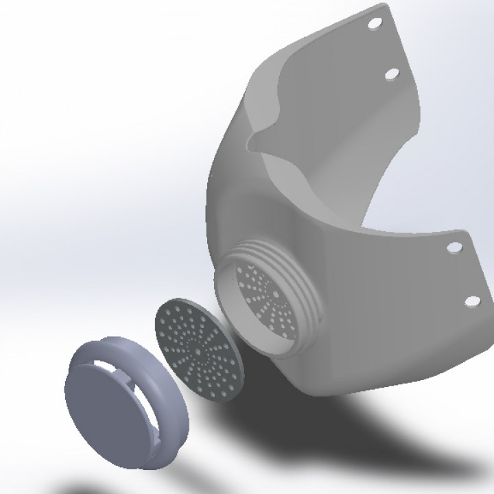 3D Printable MEDICAL MASK - CORONA VIRUS by Mohammad Naman Slman