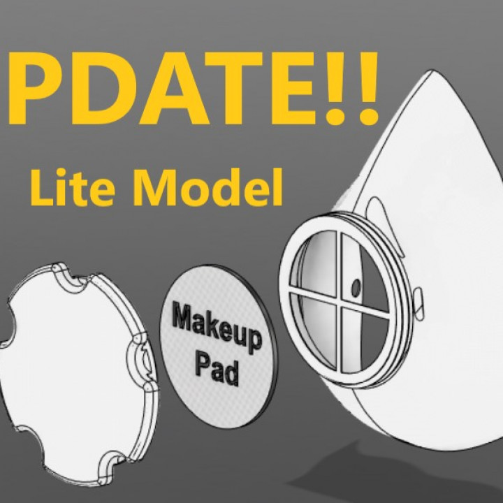 3D Printable Makers Modular Mask System - Low Poly Covid-19 Face Mask ...