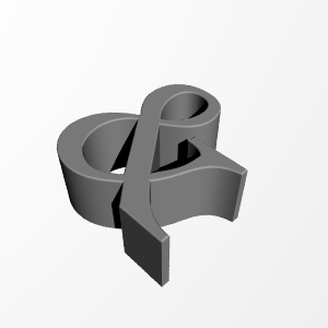 3D Printable Esperluette by rsvd974 by Rsvd974