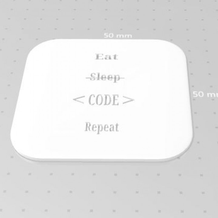3D Printable Programmer's coaster by Josep Rotger