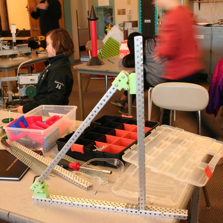 3D Printable VEX C-Channel Suppport by Rahul Gupta