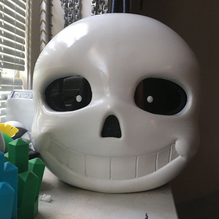 3D Printable Sans Mask from Undertale by Arden Markin