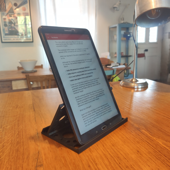 3D Printable Tablet stand by jimflc