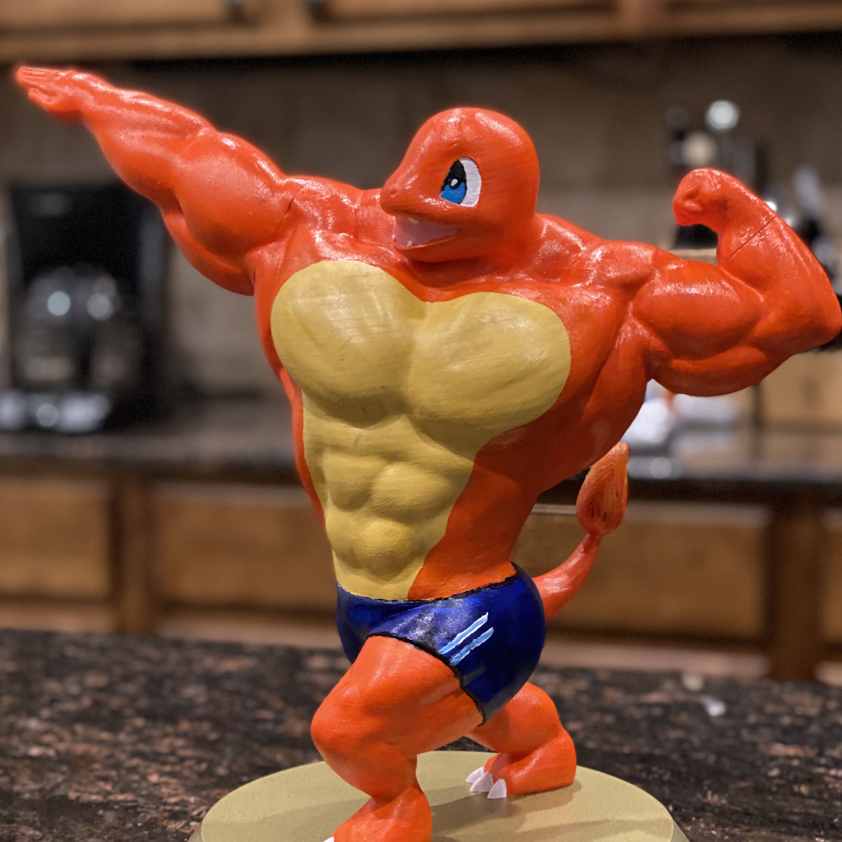 3D Printable Ultra swole Charmander by Chan Yen Yee