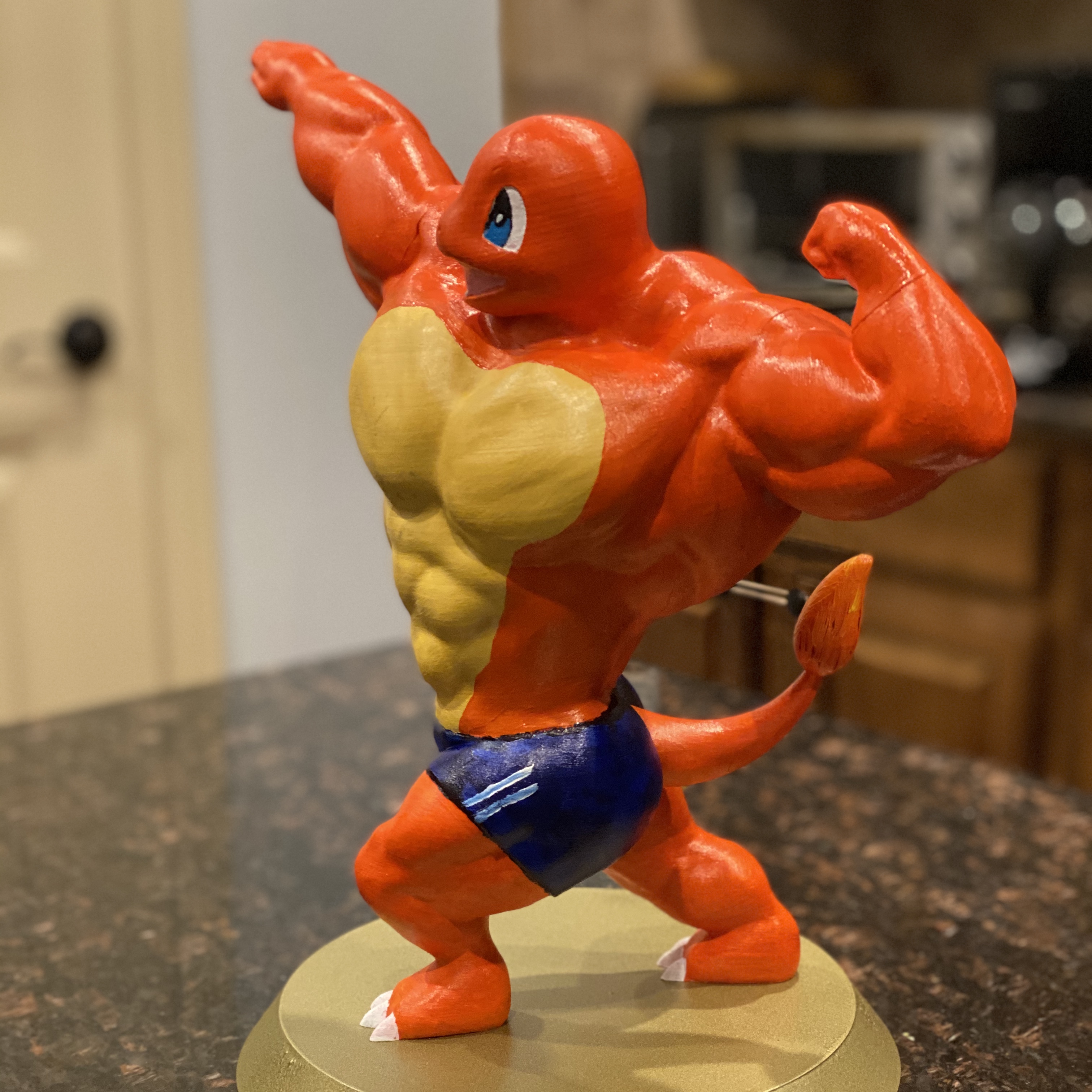 3D Printable Ultra swole Charmander by Chan Yen Yee