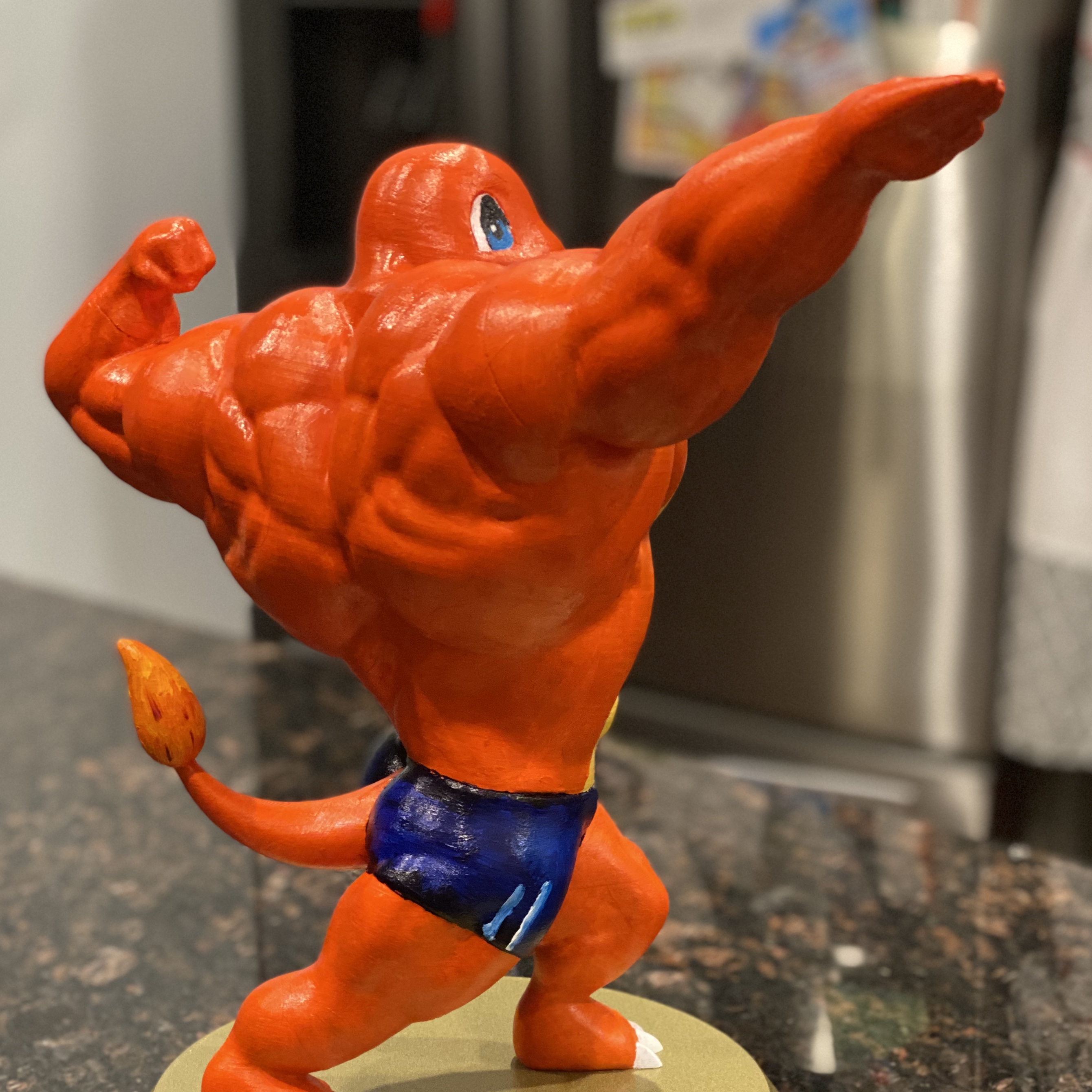 3D Printable Ultra swole Charmander by Chan Yen Yee