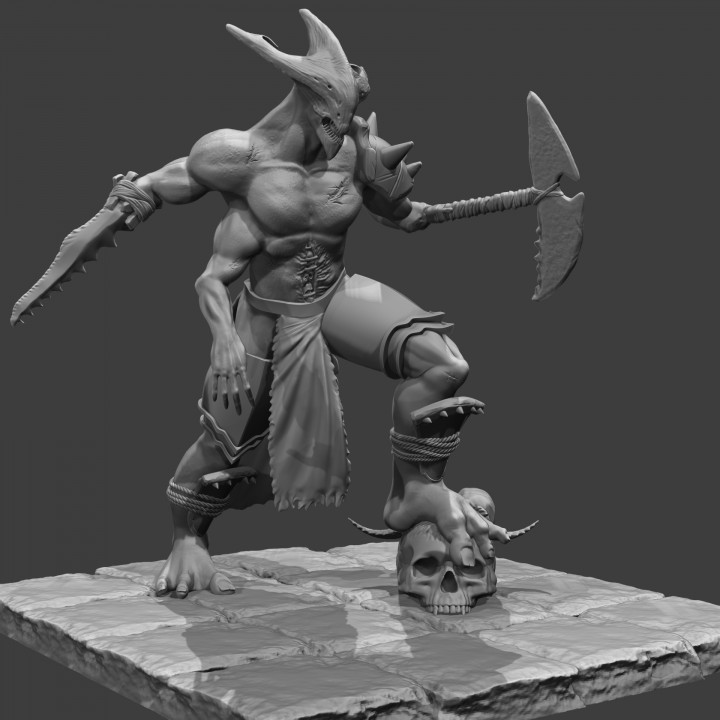 3D Printable demon by Andrea Crazer