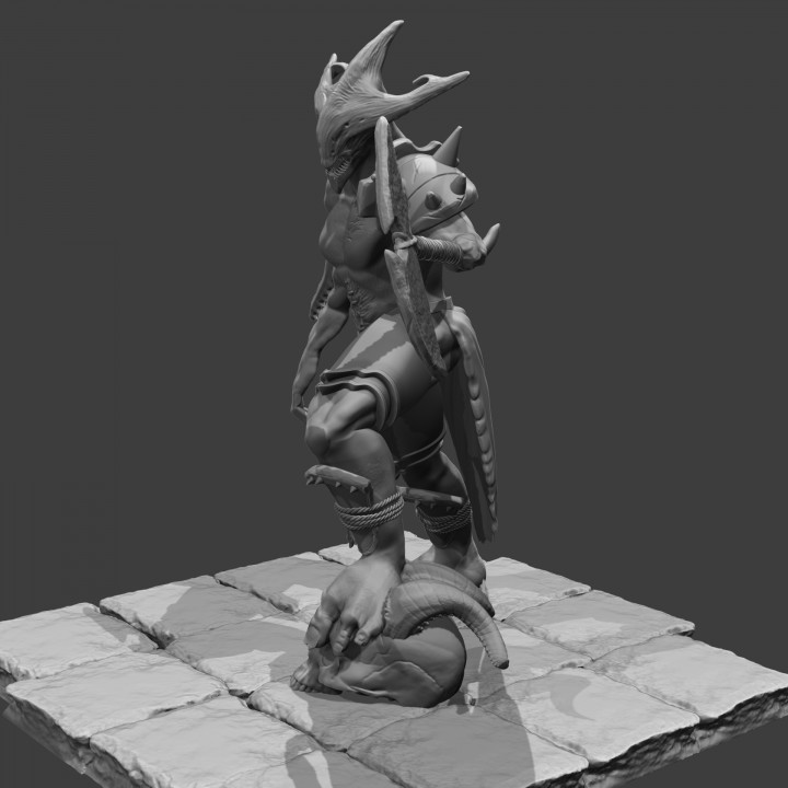 3D Printable demon by Andrea Crazer