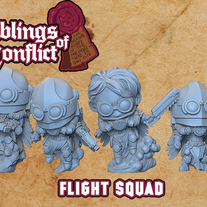 3D Printable Flight Squad by Marchen Atelier
