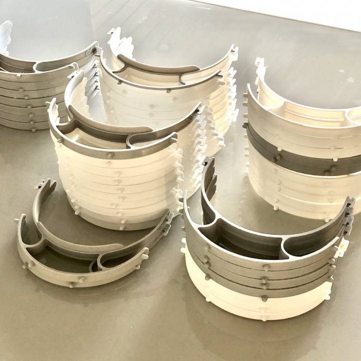 3D Printable Shield GB Model D (stackable) by Gutenberg XS Barros