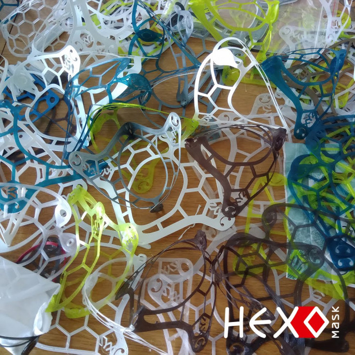 3D Printable HEXO - face mask by PLASTIKON 3D Design