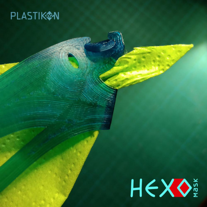 3D Printable HEXO - face mask by PLASTIKON 3D Design
