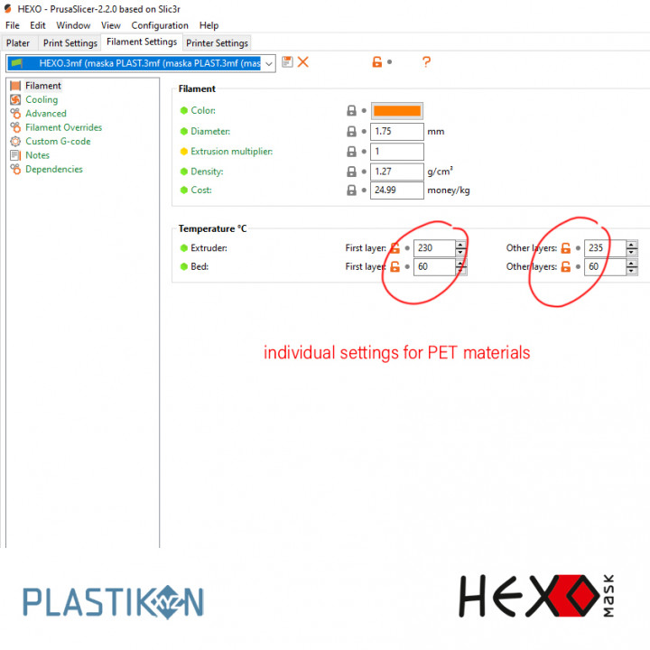 3D Printable HEXO - face mask by PLASTIKON 3D Design