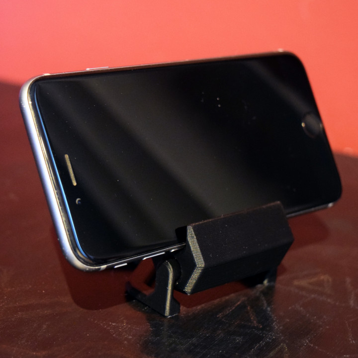 3D Printable Adjustable Phone Stand by Neil Sawhney