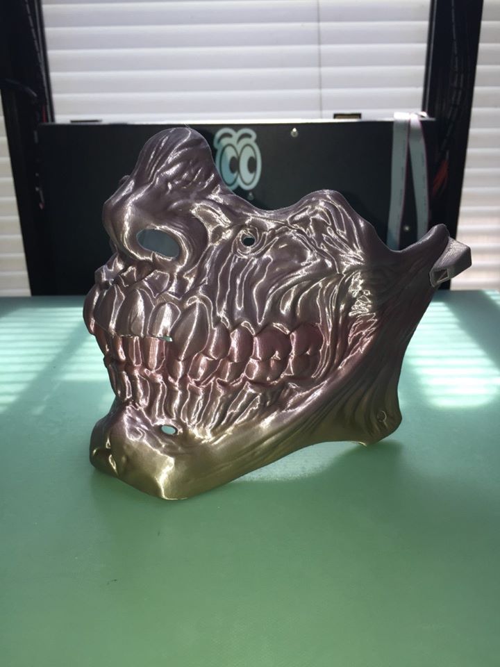 3D Printable Happy Face Mask Version 1.0 by Todor Kolev