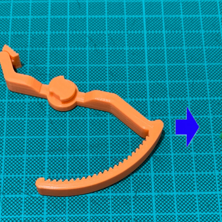 3D Printable Ratchet clamp by Luis Carreño