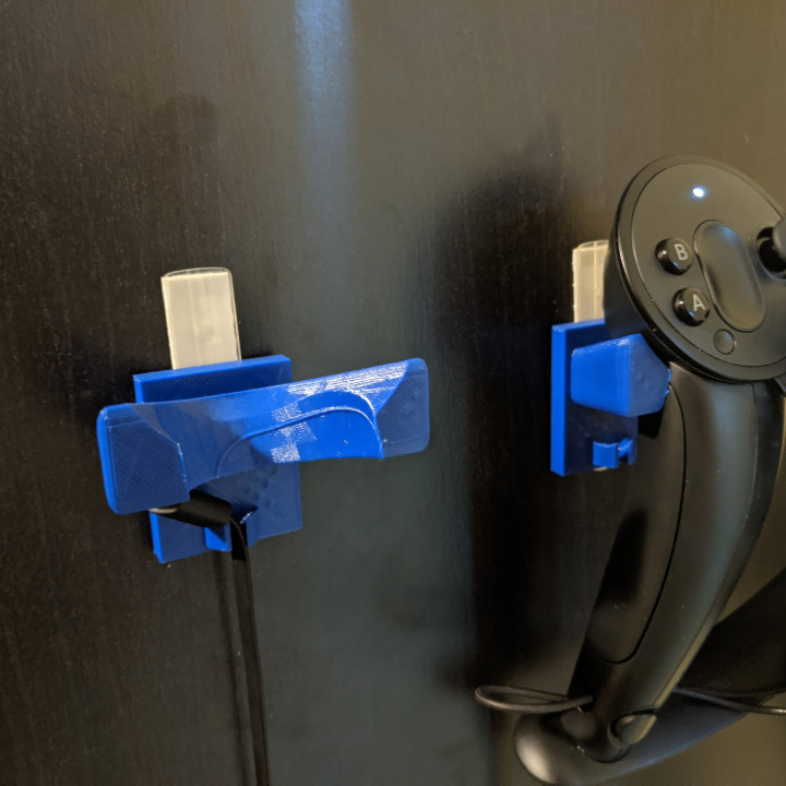 3D Printable Valve Index Controller wall mount using Command Hooks w ...