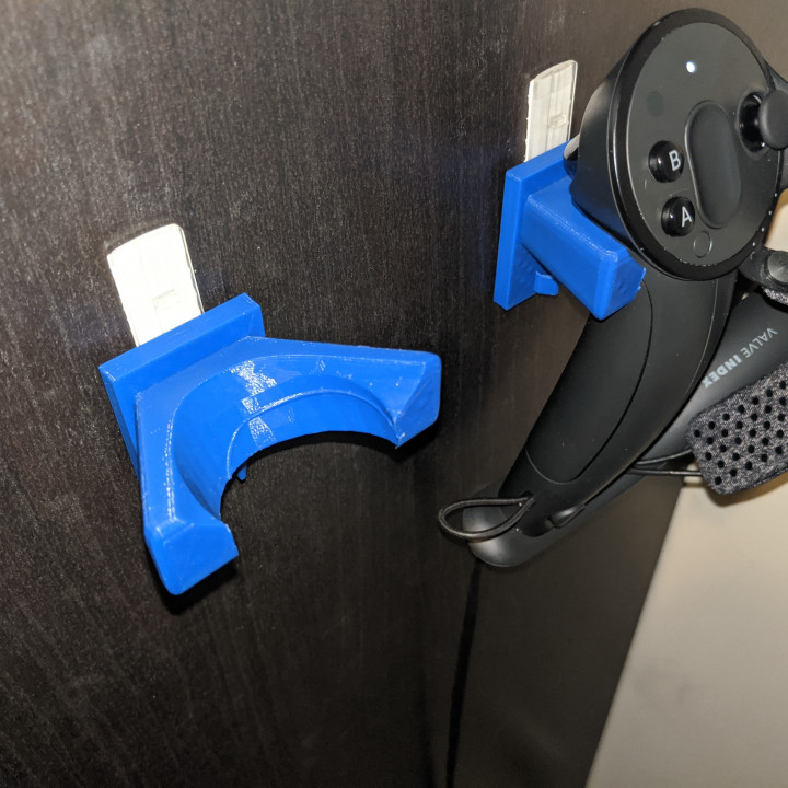 3D Printable Valve Index Controller wall mount using Command Hooks w ...
