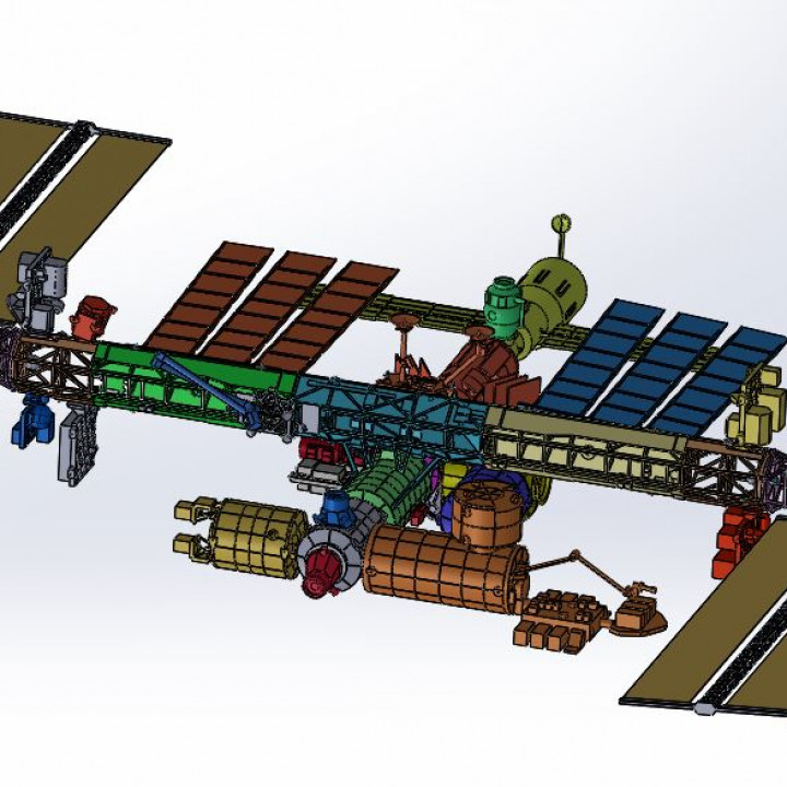3D Printable ISS by Pepa Mochr Vladik