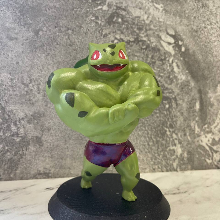 3D Print of Ultra swole Bulbasaur by johnscars