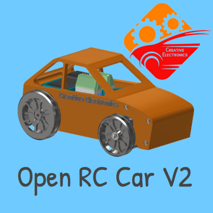3D Printable OpenRC Car V2 by Creative Electronics
