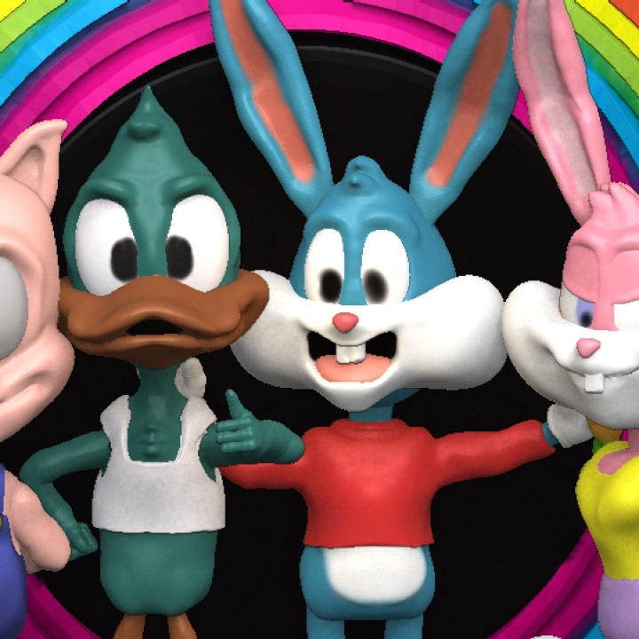 3D Printable Buster Bunny (perninha) by Gil André