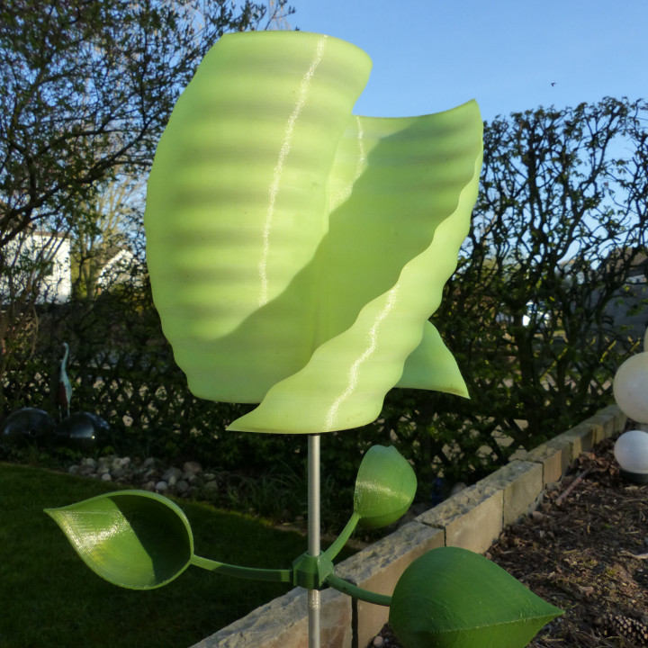 3D Printable Rotating Leaves by Wolfgang Kracht