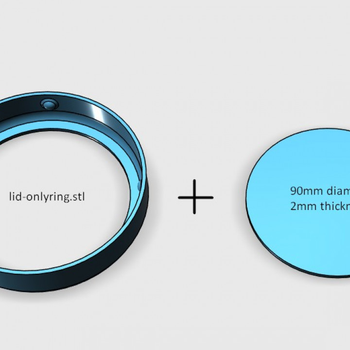 3D Printable Container + Lids by Fernando Jerez