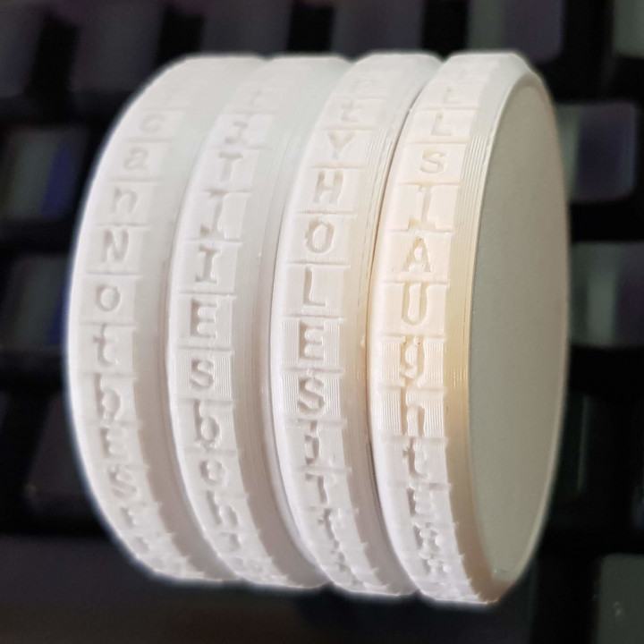 3D Printable Twisty Cryptex Riddle Puzzle by Troy Mackay