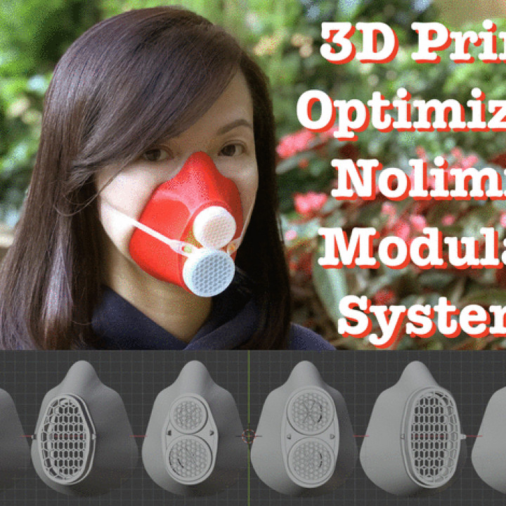 3D Printable Flexible Mask Rolley [ Universal Modular System ] Covid-19 ...