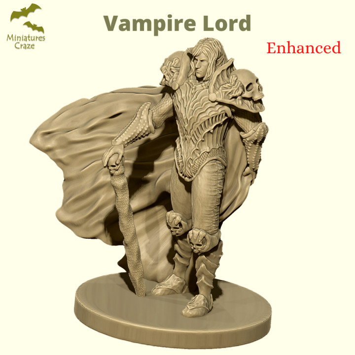 3D Printable Vampire Lord by MiniaturesCraze