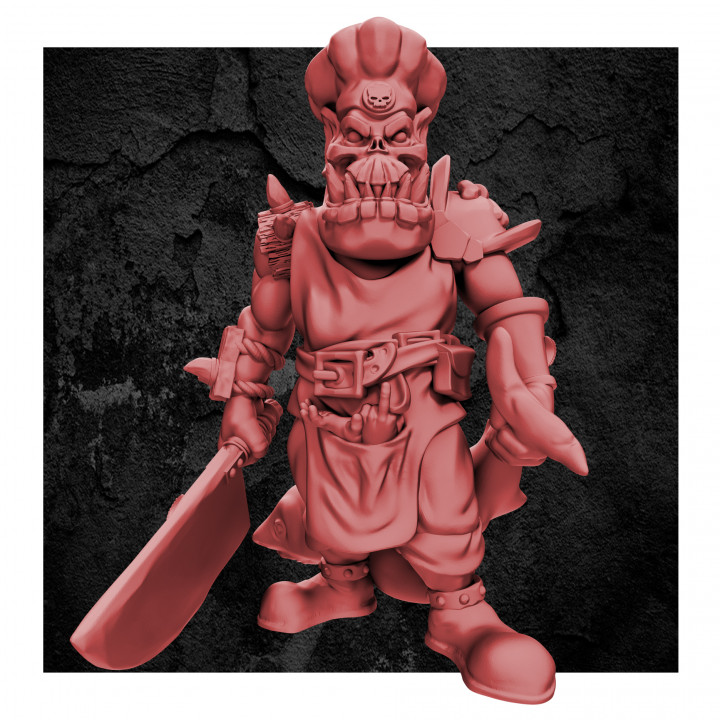 3D Printable Hork - Black Orc by MGpix