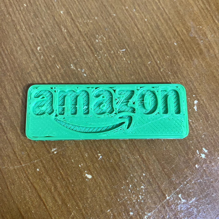 3D Printable Amazon Logo With Inserts by Rahul Gupta