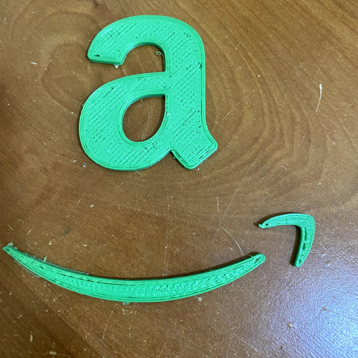 3D Printable Amazon Square Coaster with inserts by Rahul Gupta