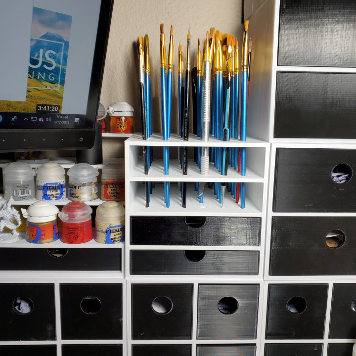 3D Printable Paint Station Starter Set with UV curing station by ...