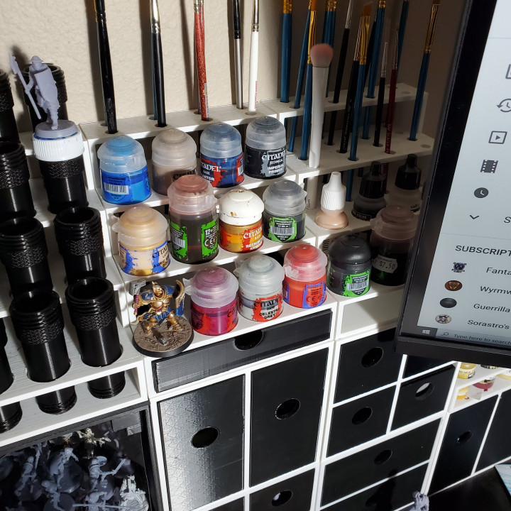 3D Printable Paint Station Starter Set with UV curing station by ...